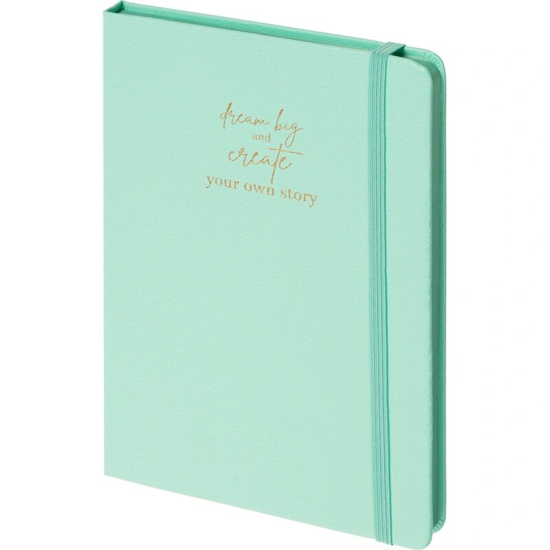 Ежедневник недатированный мятный, А5 136 л, Story, ATTACHE