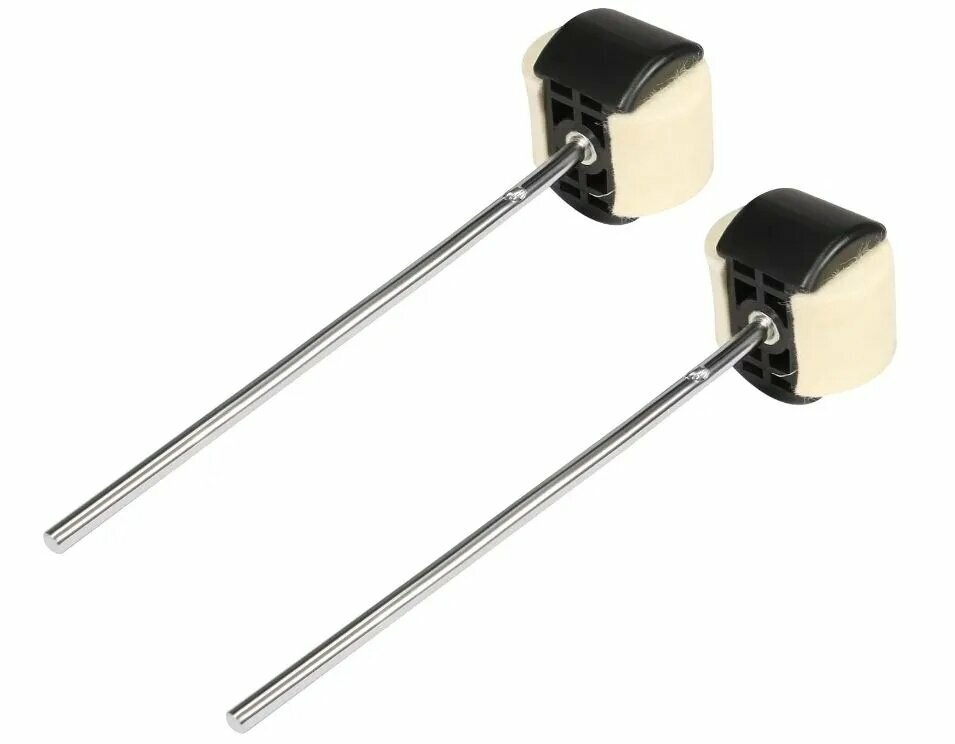 Вал из нержавеющей стали Белая войлочная колотушка для бас-барабана