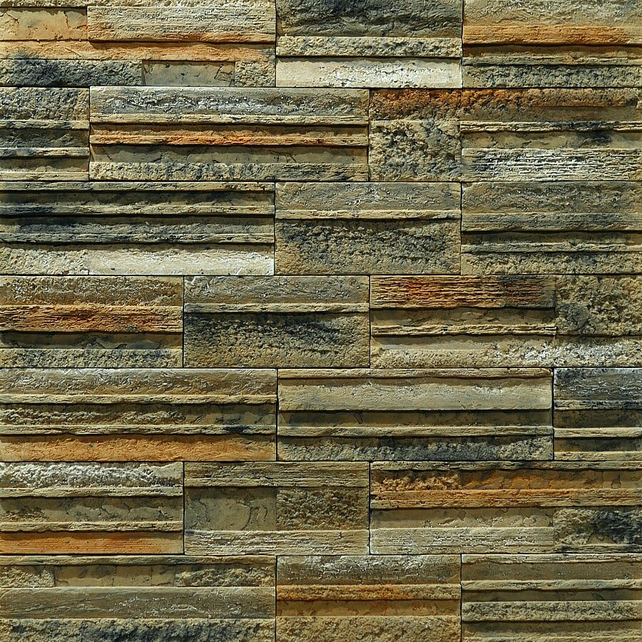 Тонкий пласт арт.80-22, упаковка по 1.2м² (~30кг), декоративный камень для отделки Мастер-камень