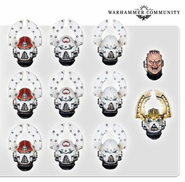 MK6 Heads Warhammer Horus Heresy bits. Битсы.