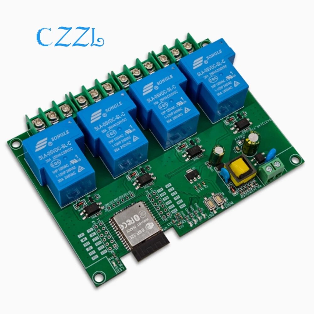 HZWDONE ESP32E релейный модуль 30А