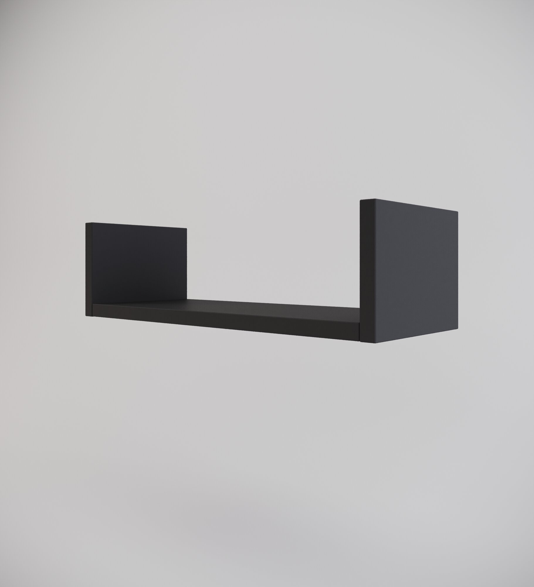 Настенная полка Династия, черная, Интерьерная, для сувениров/специй/игрушек,50x12х13 см