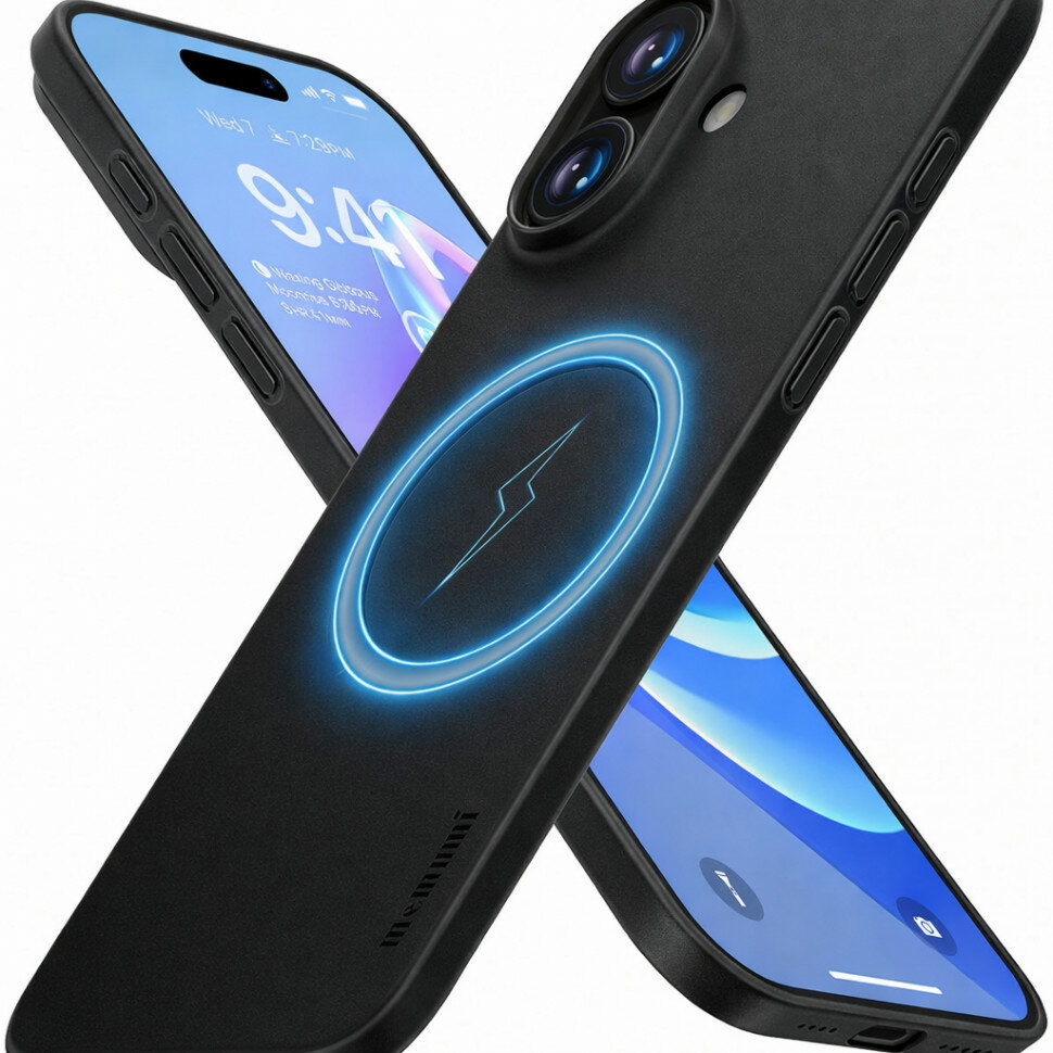 Чехол Memumi Magnetic Ultra Thin Case для iPhone 17 черный