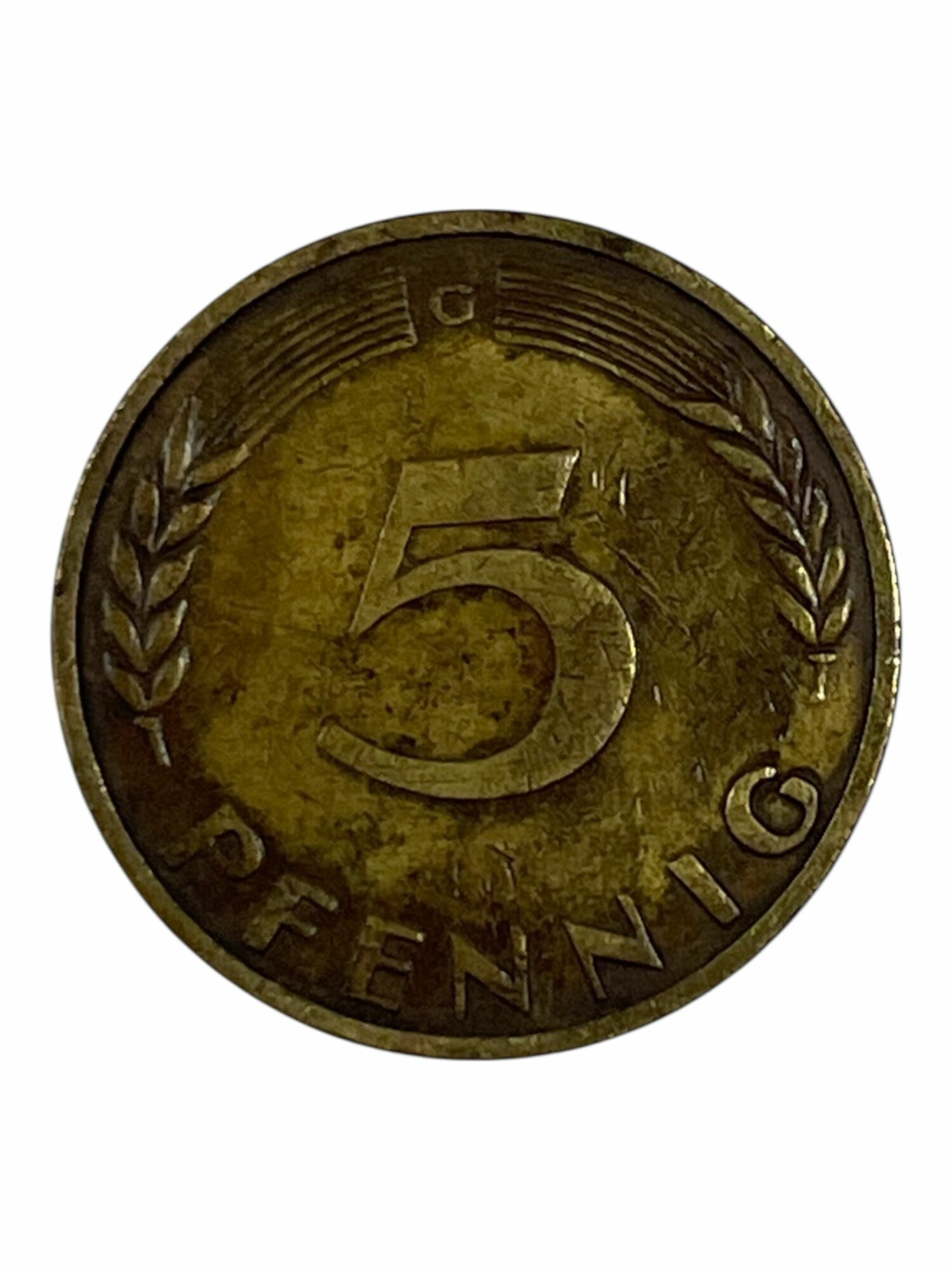 Монета Германия 5 пфеннигов 1950 год