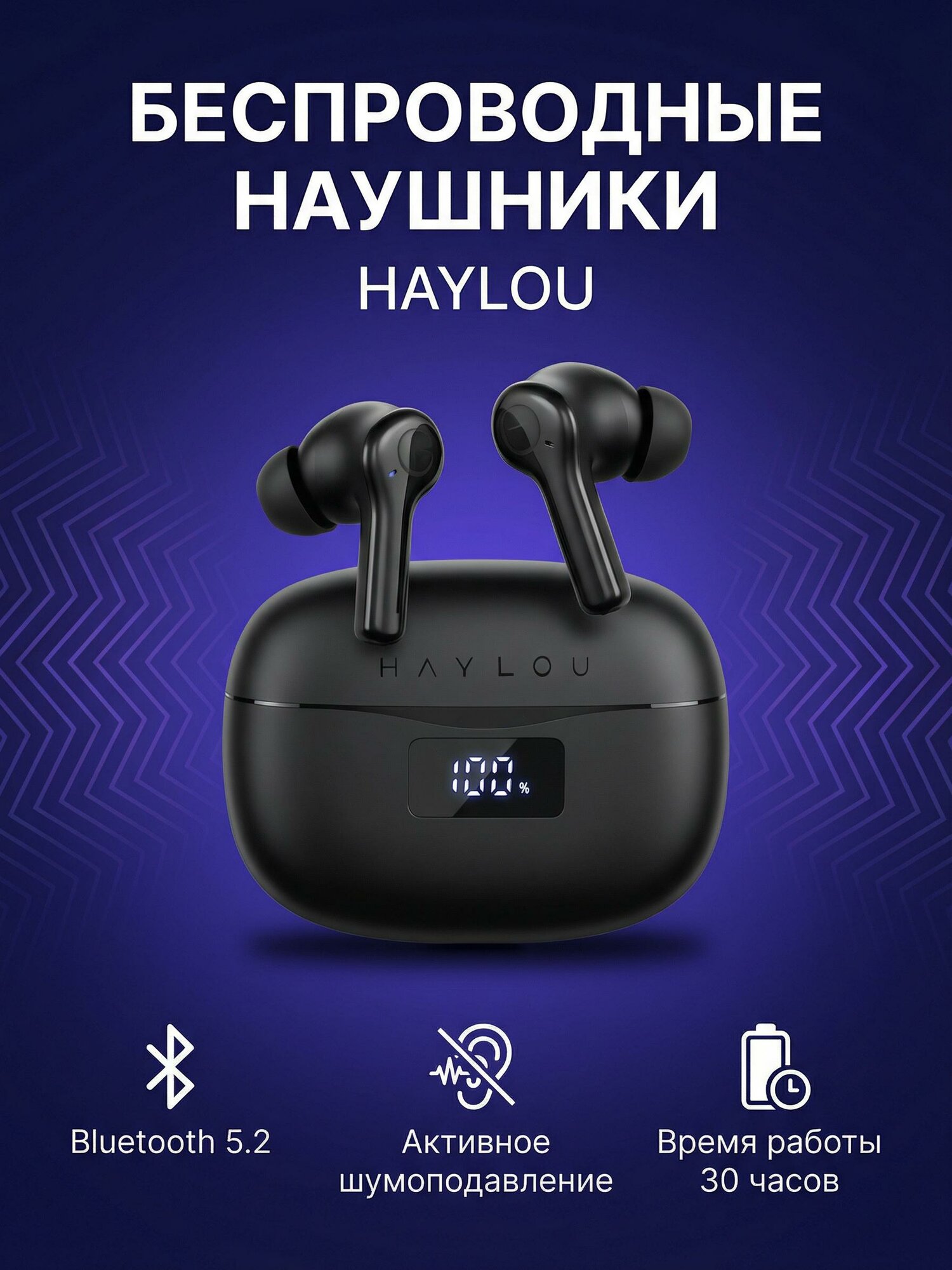 Беспроводные наушники Haylou HQ6 Black 151699 GL
