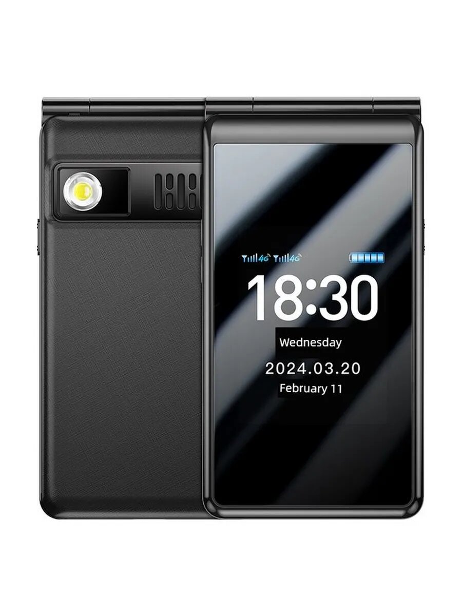 Coolpad M30 черный, раскладной, TD-LTE, Официальный, 256М