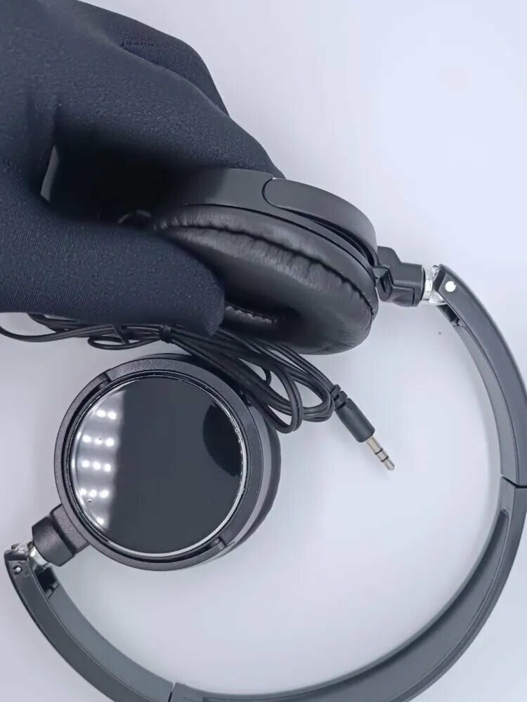 Наушники проводные с микрофоном, 3.5 мм, черный