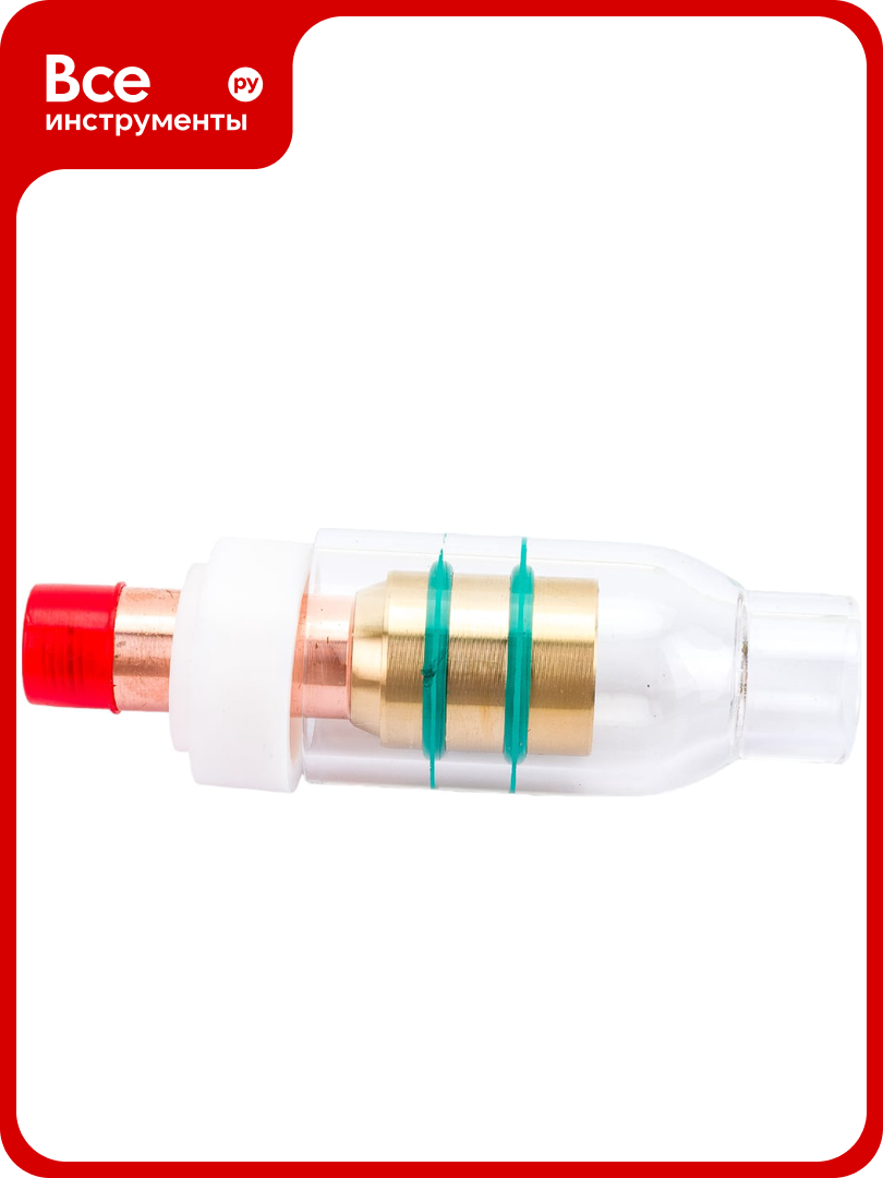 Комплект газовая линза с уплотнителем и прозрачной насадкой 2 мм Профессионал 04190