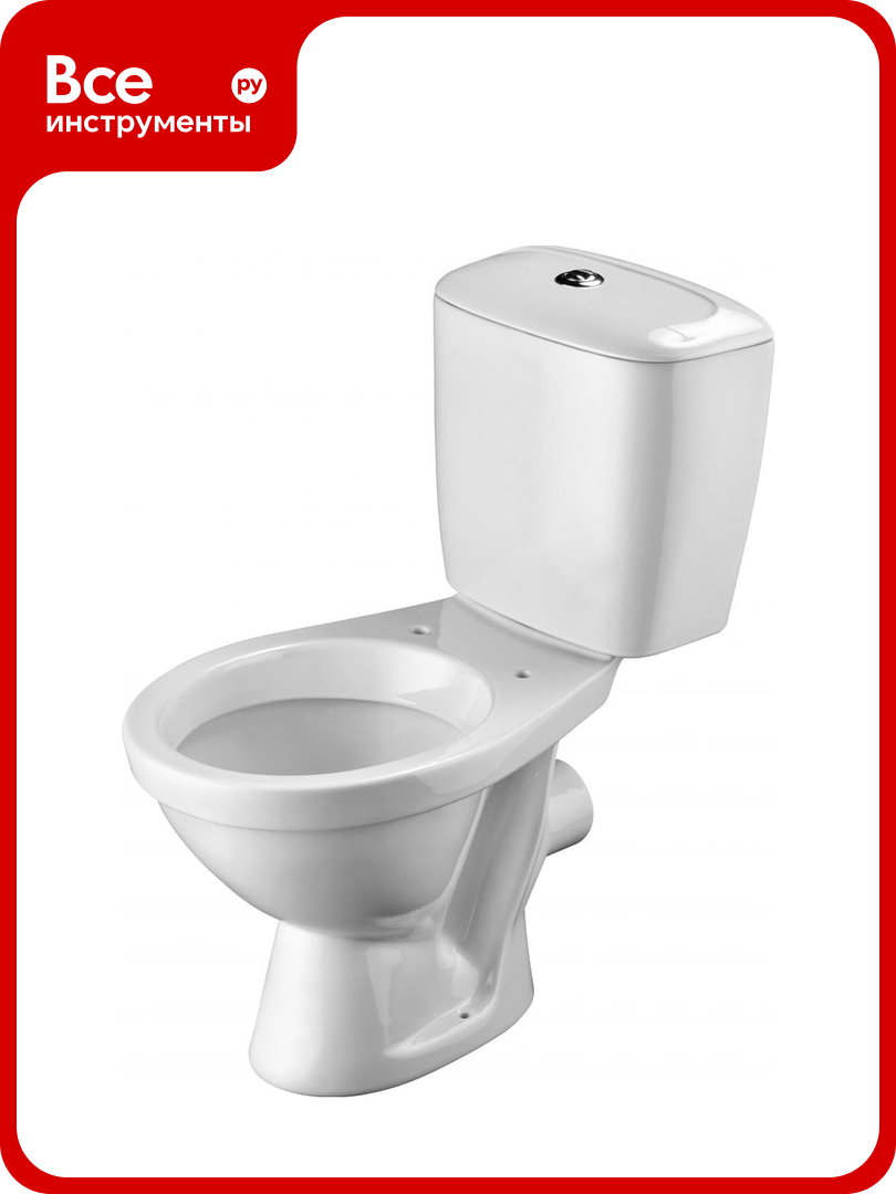 Унитаз-компакт Santek "Паллада" стандарт: 2-реж, дюро, метал крепеж 00057286 1WH302376
