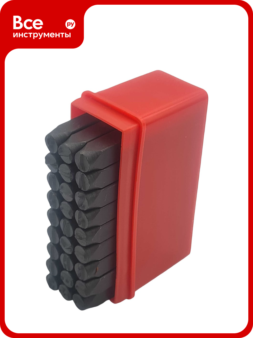 Клеймо буквенное латиница от № 6 (комплект 27 шт.) 00-00000578