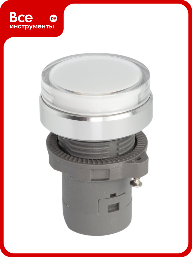 Световой индикатор CONTA белый рассеиватель 230V AC, 22мм TA22SA3Z1-P/CW220V/A 00-00010173