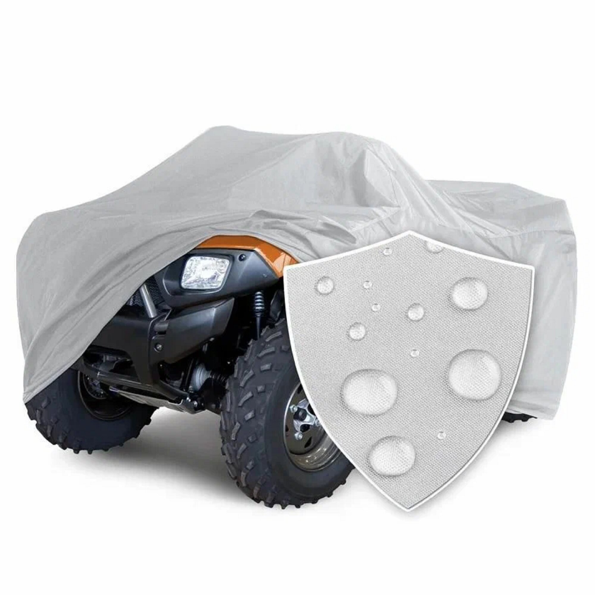 Чехол Oxford 420D-S, водонепроницаемый, серый, 200x115x110 см