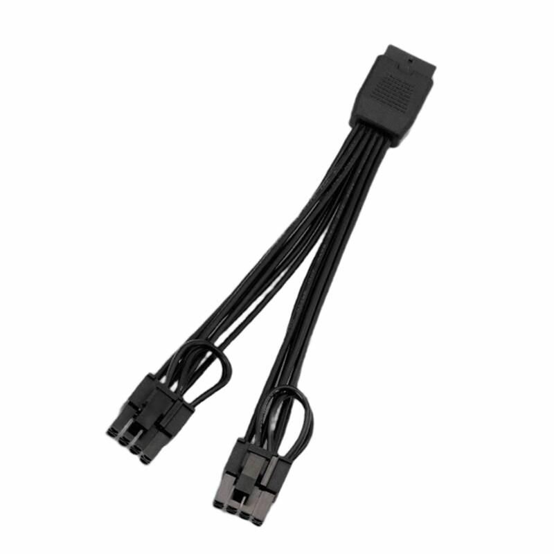 Кабель-адаптер PCIe5.0 12VHPWR на 2x8-pin, Черный