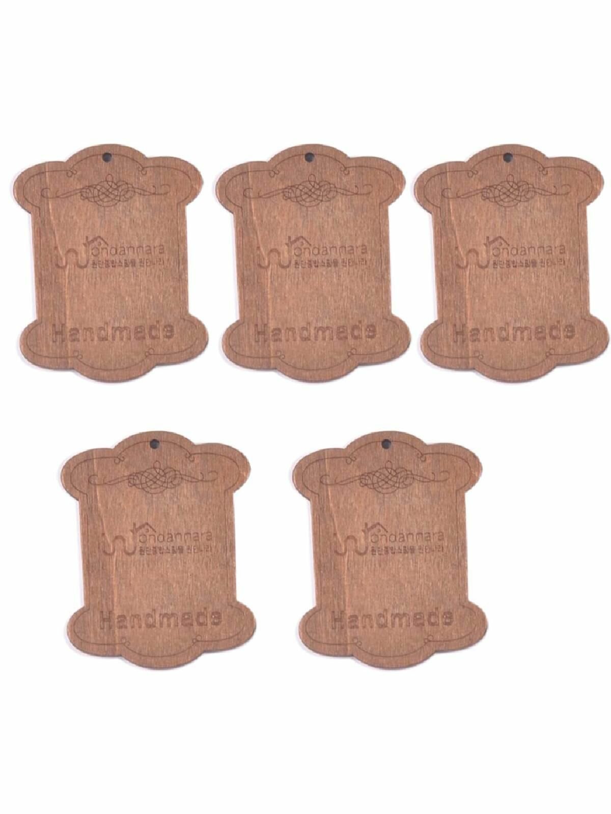 Деревянная катушка для ниток, 5 шт, - 4