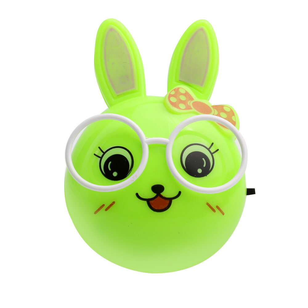 Ночник Camelion "Зайцы Очкарики", светодиодный, встроенный, 10 см х 7,5 см х 8 см