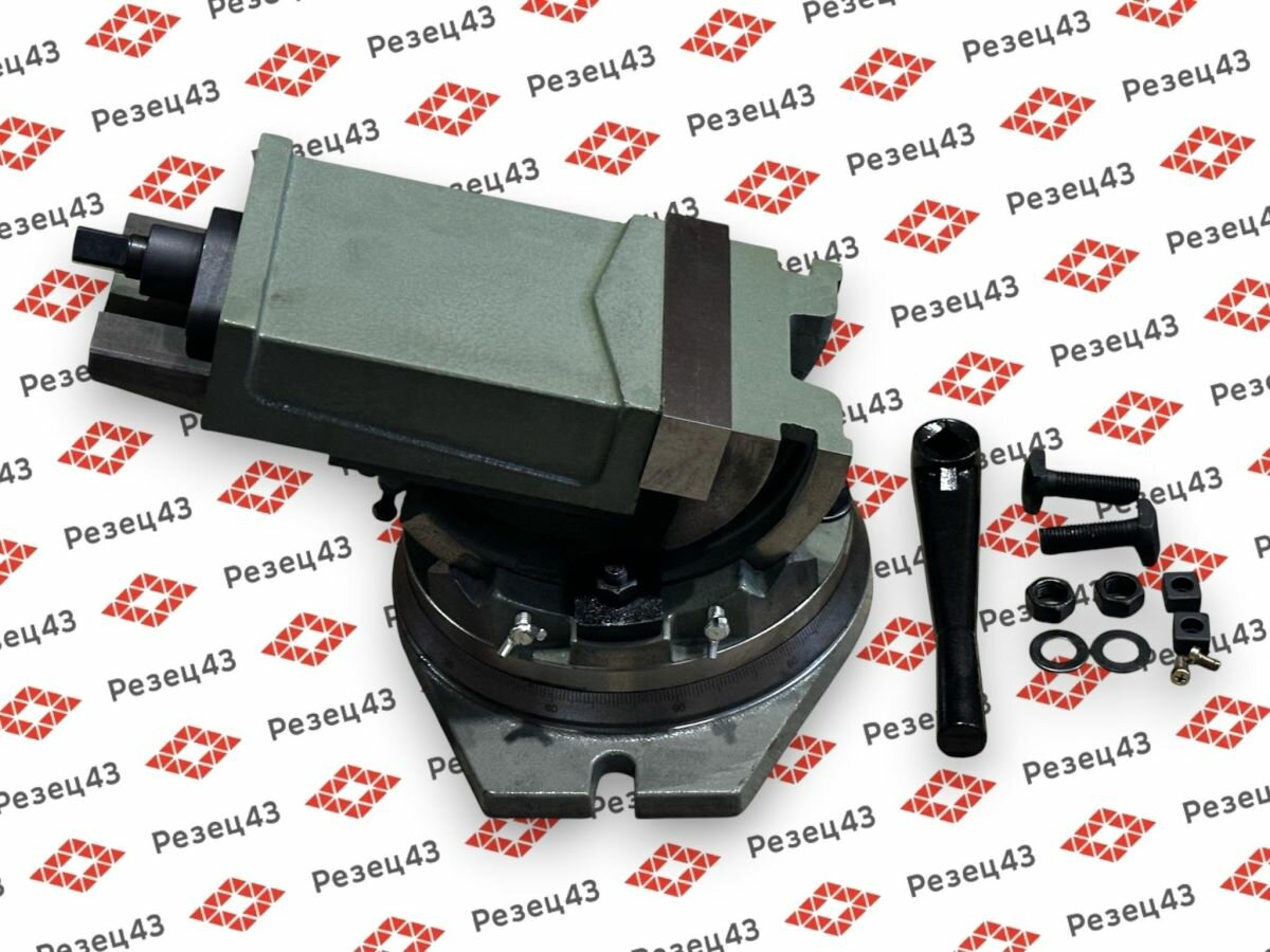 Тиски станочные синусные (наклонно-поворотные) 160 мм (QHK160)