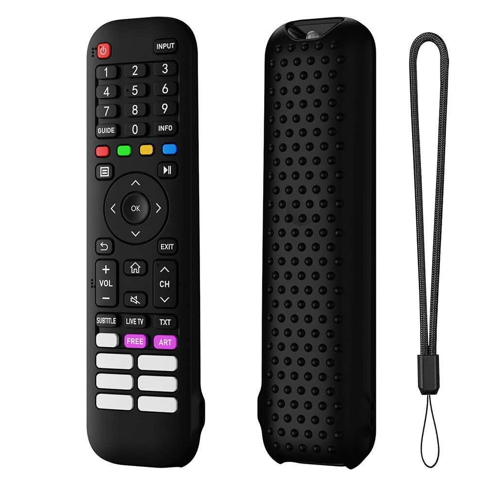 Силиконовый чехол для пульта дистанционного управления телевизором Hisense с антискольжением и ремешком