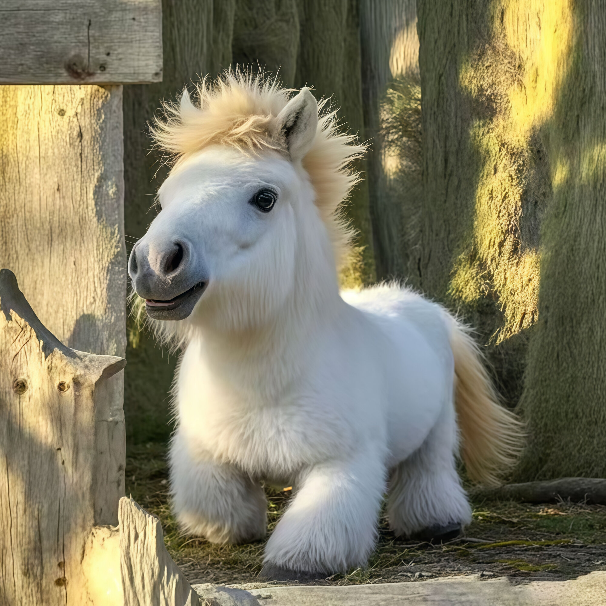 My Realistic Robot Pony Моя реалистичная плюшевая кукла-робот пони（белое)