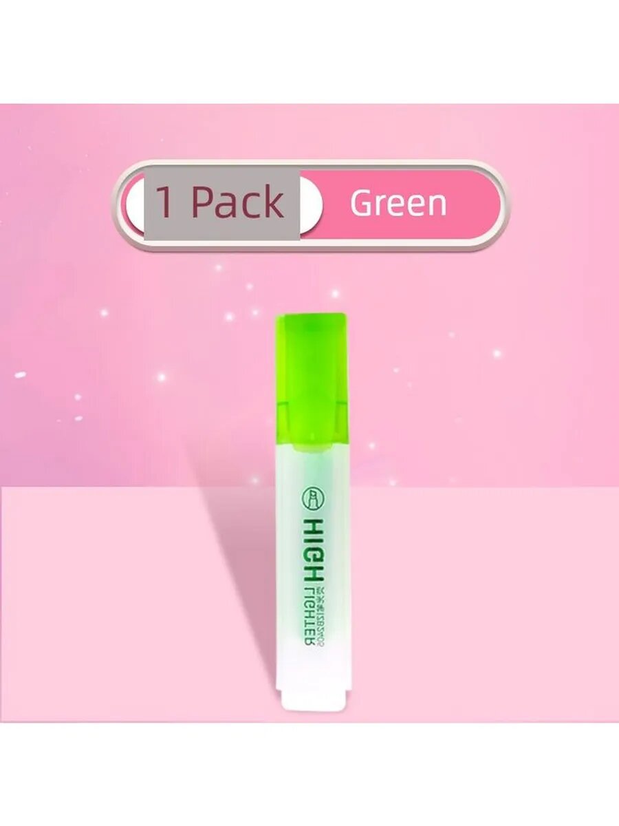 Флуоресцентный маркер (1 шт, зеленый)