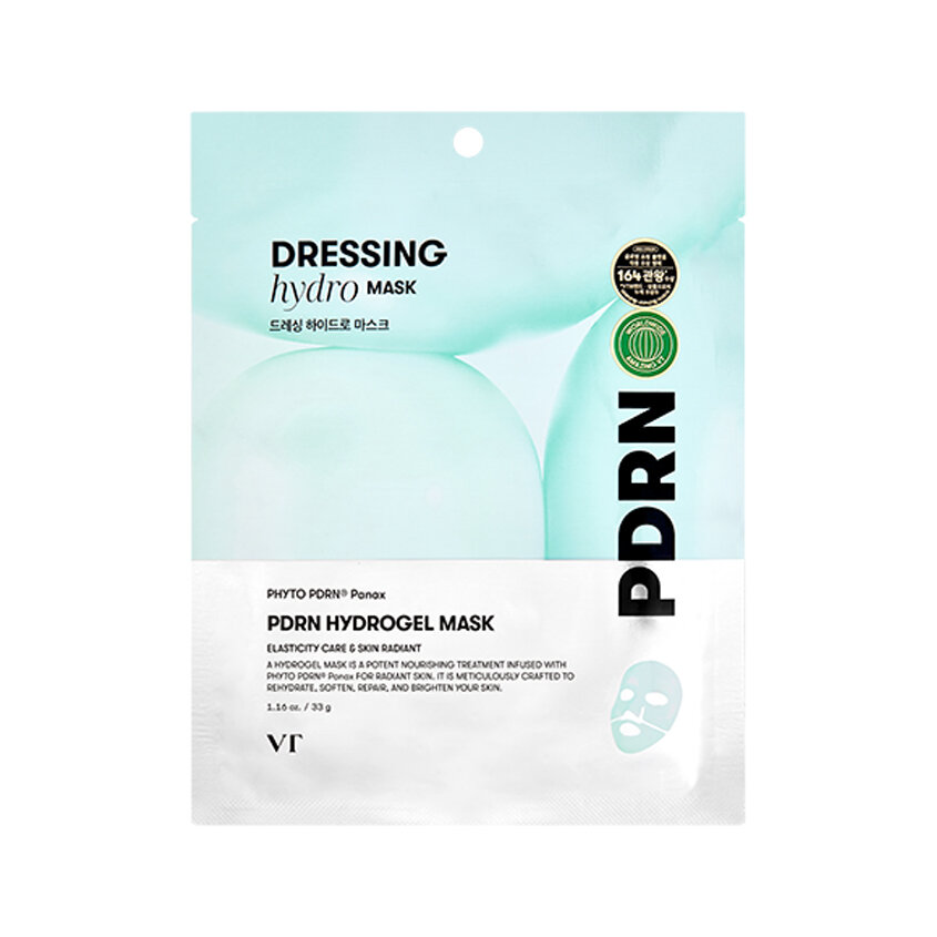 Маска для лица VT PDRN гидрогелевая для упругости кожи с пдрн 33 г