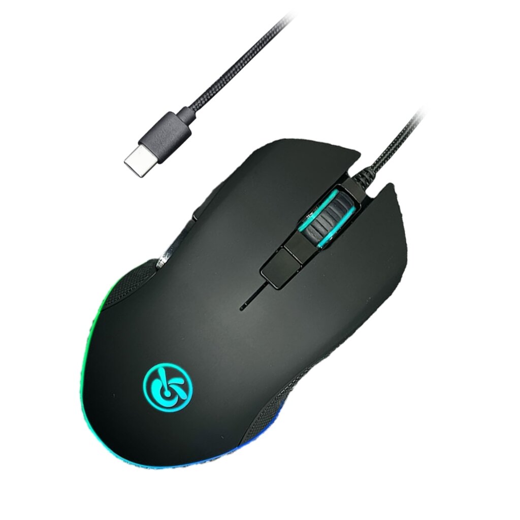 Мышь Type C USB C Мыши 6 кнопок 3600 точек на дюйм, подходит для большего количества устройств Type C.
