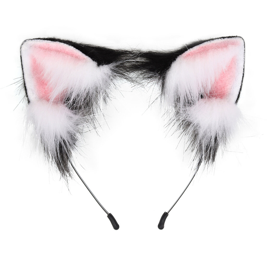 Повязка На Голову С Плюшевыми Кошачьими Ушками JK Fox от Lolita-Черный Порошок