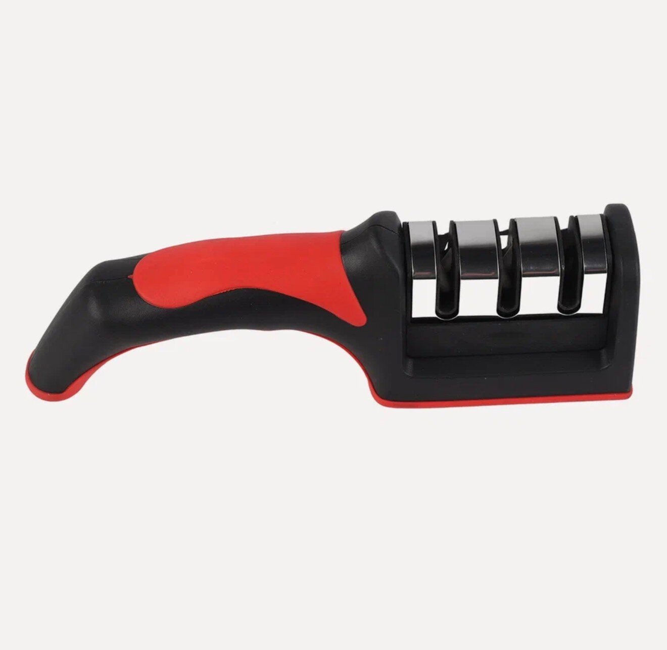 Ручной инструмент для заточки ножей, 3 сегмента, красная и черная многофункциональная точилка для ножей для кухни