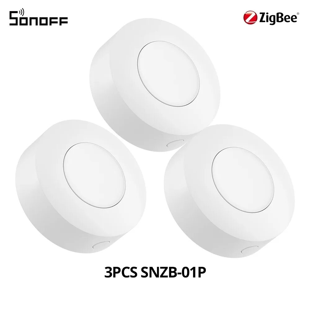 SONOFF SNZB-01P Беспроводной интеллектуальный переключатель Zigbee SNZB-01P(3PCS)