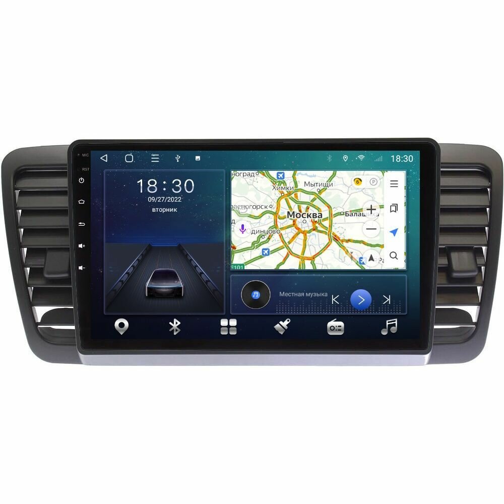Магнитола CRS-300 Субару Легаси 4, Subaru Legacy IV, Outback III 2003-2009 - Android 13 - Процессор 8 ядер - Carplay - DSP 36 полос - 4G(Sim)