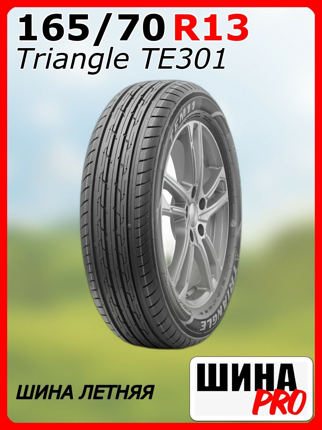 Шина летняя Triangle 165/70/13 T 79 TE301 для легковых автомобилей CBPTE30116F13THJ
