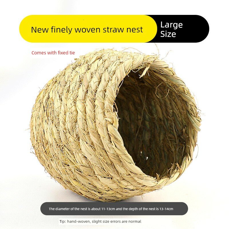 Плетеное гнездо для попугаев, неразлучников, макаков и мелких попугайчиков, жемчужное гнездо, гнездо для разведения,