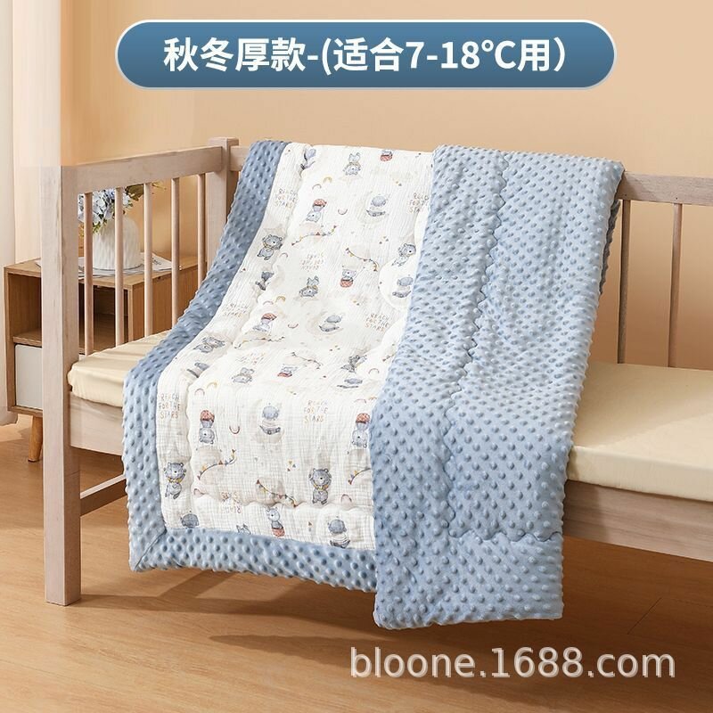 Детское одеяло из чистого хлопка, шапочка, одеяло для детей, осенне-зимнее утолщенное летнее тонкое одеяло для