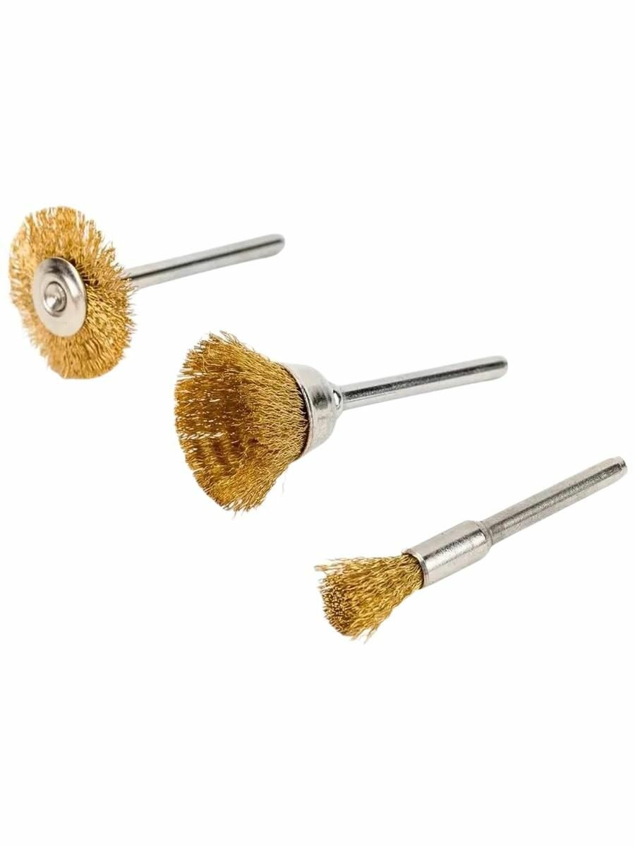 Латунированные корщетки набор 3 шт