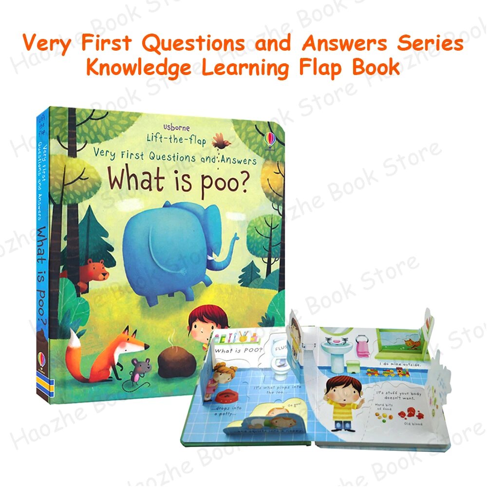 Usborne Lift The Flap Poo Activity Book