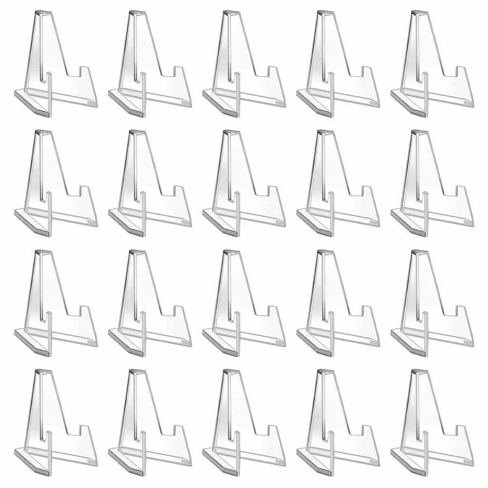 Акриловая прозрачная подставка под монеты, значки, медали, часы, карманные часы, бижутерию. Для демонстрации коллекции. 10 шт.