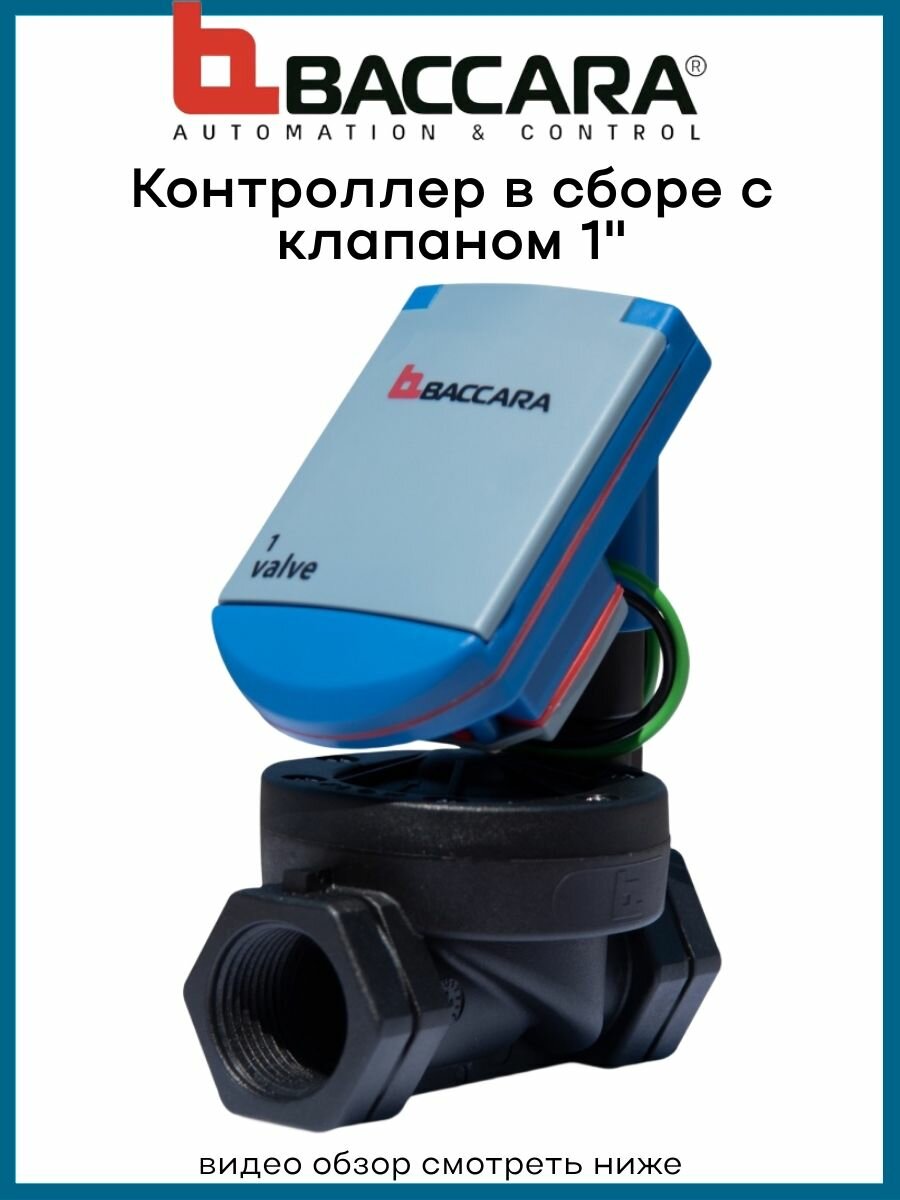 Пульт управления поливом в сборе с клапаном 9V Baccara Израиль Аналог NODE-100-VALVE-B HUNTER