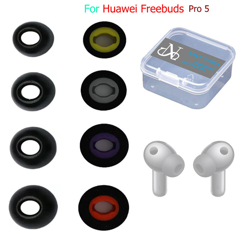 Сменные пенные амбушюры для for Huawei Freebuds Pro 5 (4 пары, размер L, M, S, XS)