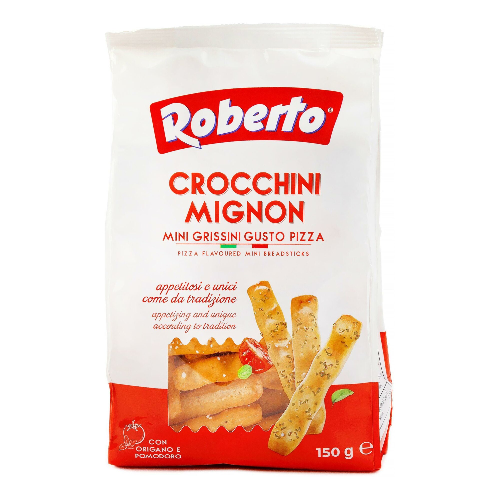 Хлебные палочки Roberto Grissini Crocchini mignon со вкусом пиццы, 150 г