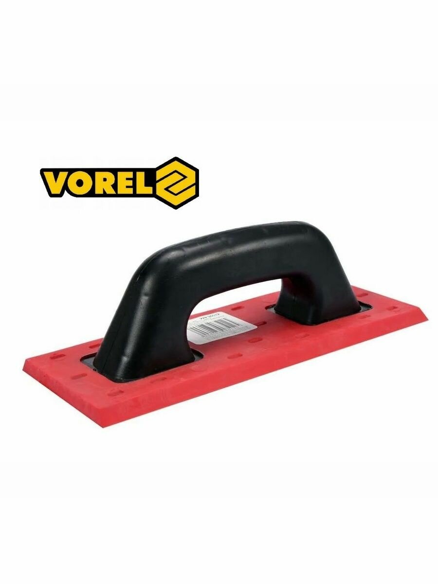 Пластиковый шпатель VOREL 6512 с резиной для затирки 260 x 95мм