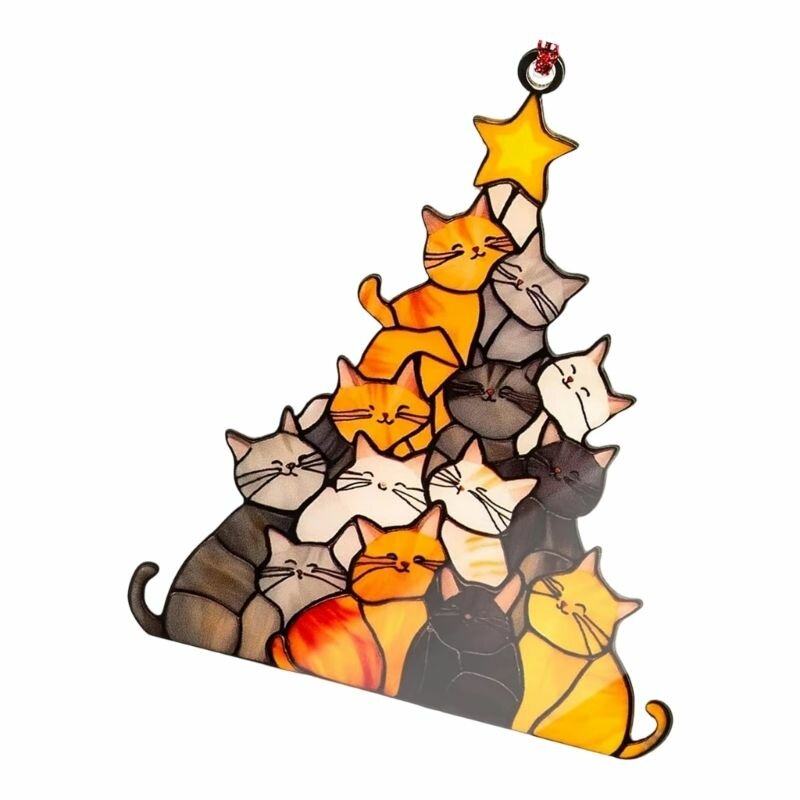Оконные украшения в форме дерева для кошек и собак-10-8 см
