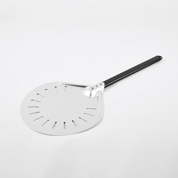 Лопата для пиццы поворотная перфорированная, алюминий, 30 см, цвет металл, черный (Prohotel)