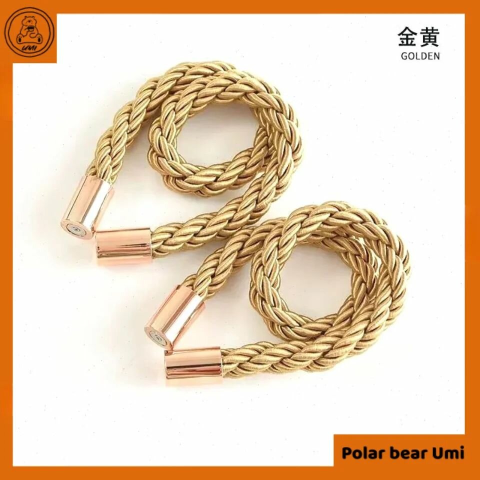 Подхват для штор на магните из текстильного плетеного шнура, длина 56.5 см, 2 шт.