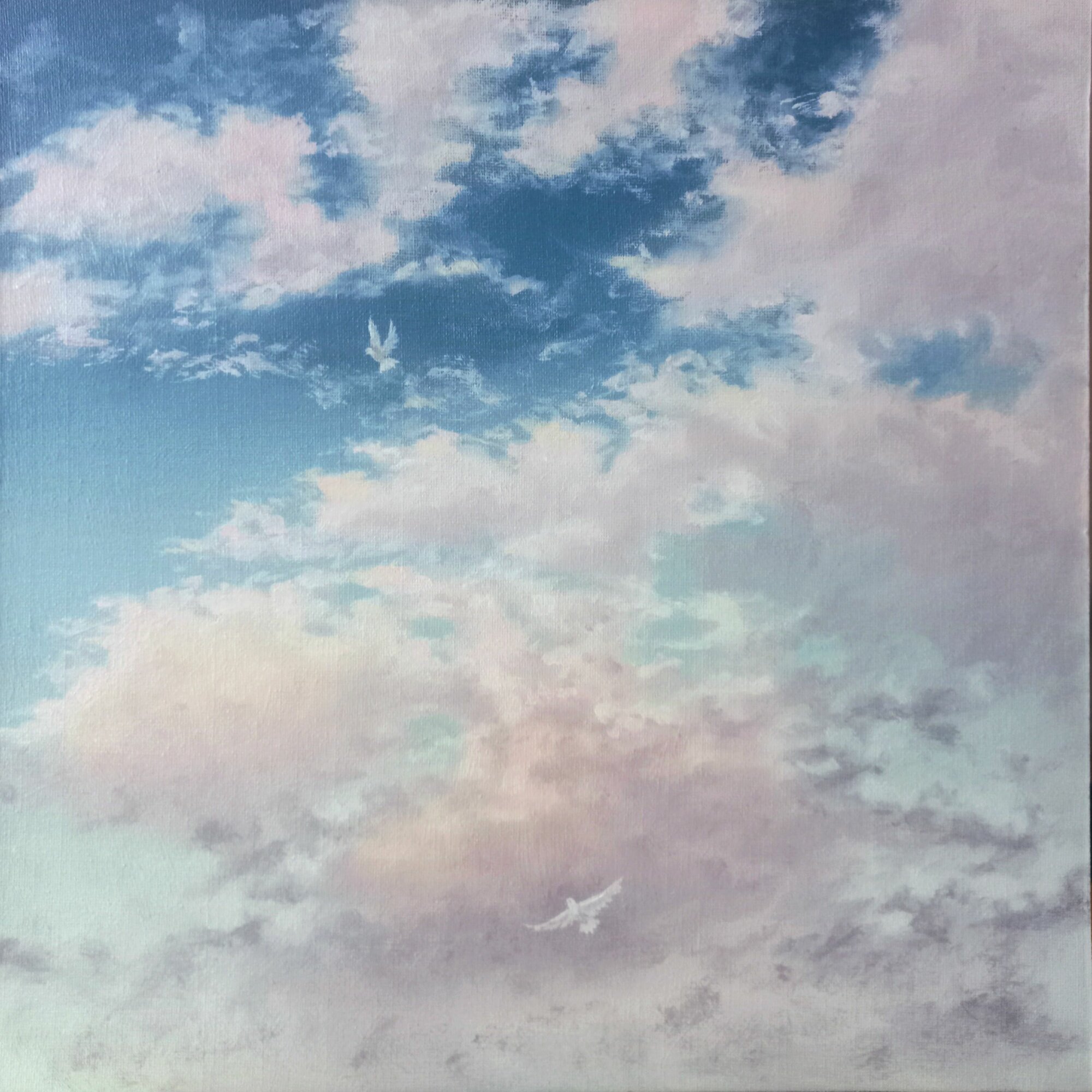 Картина маслом Ручная работа Облака