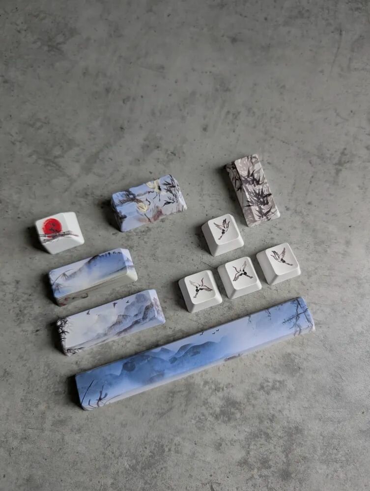 Кейкапы для механической клавиатуры 10шт, фудзи