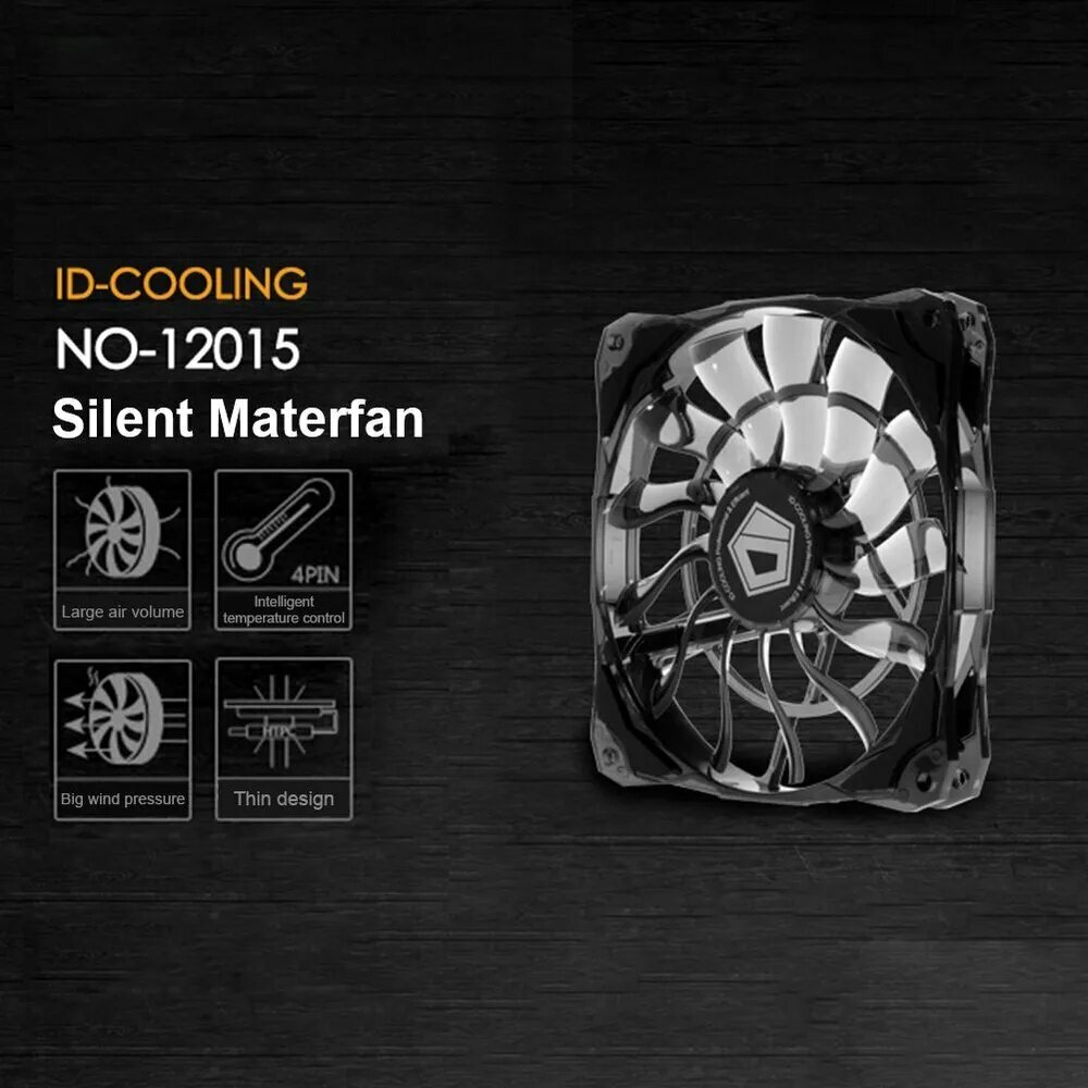 Настольный вентилятор ID-COOLING NO-12015, черный