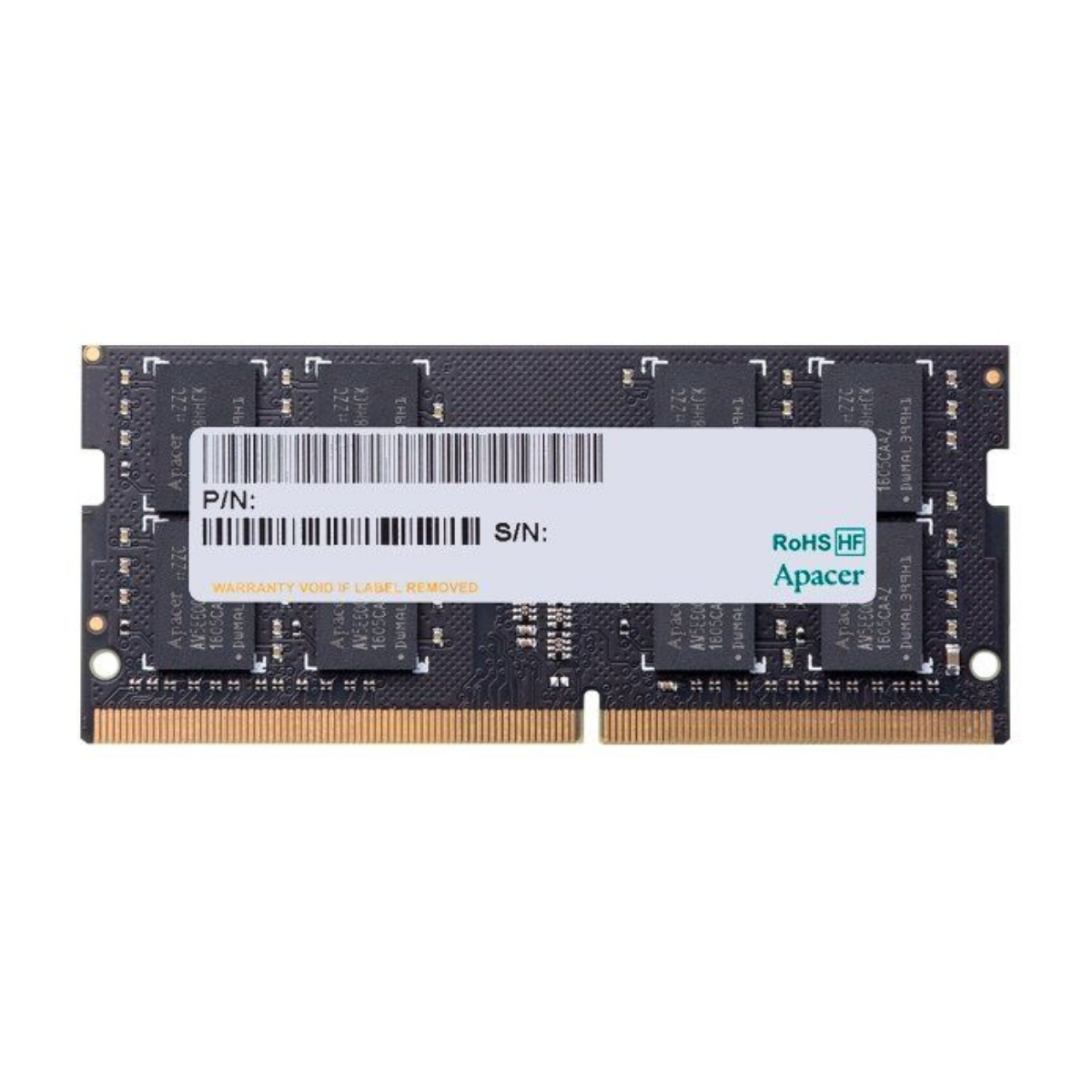 Оперативная память Apacer AS16GGB26CQYBGH черный, DDR4 2666 SO-DIMM 16Gb