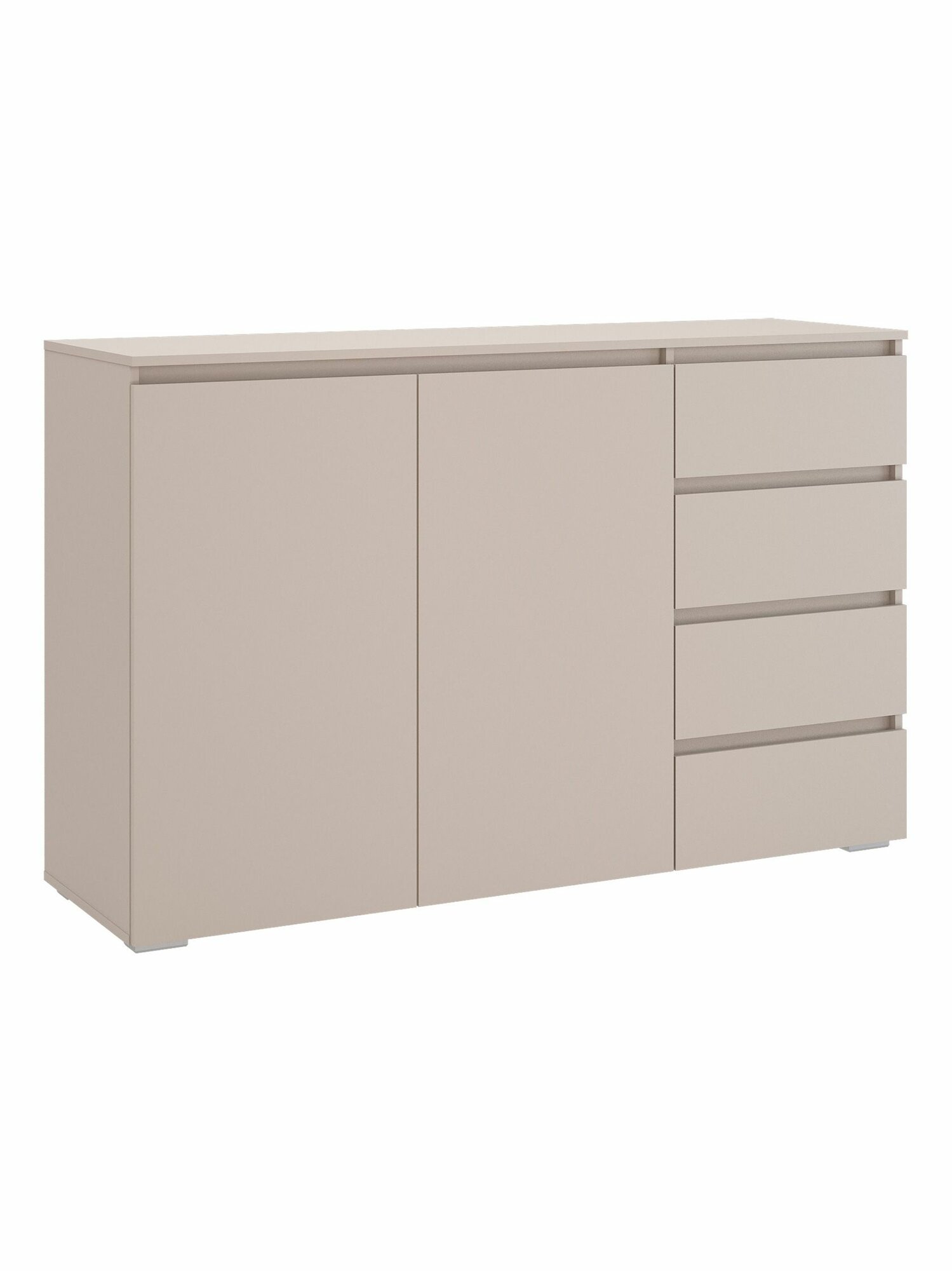 Комод для одежды и хранения вещей Ирэн с ящиками, с полками, 150х46х96 см, Кашемир