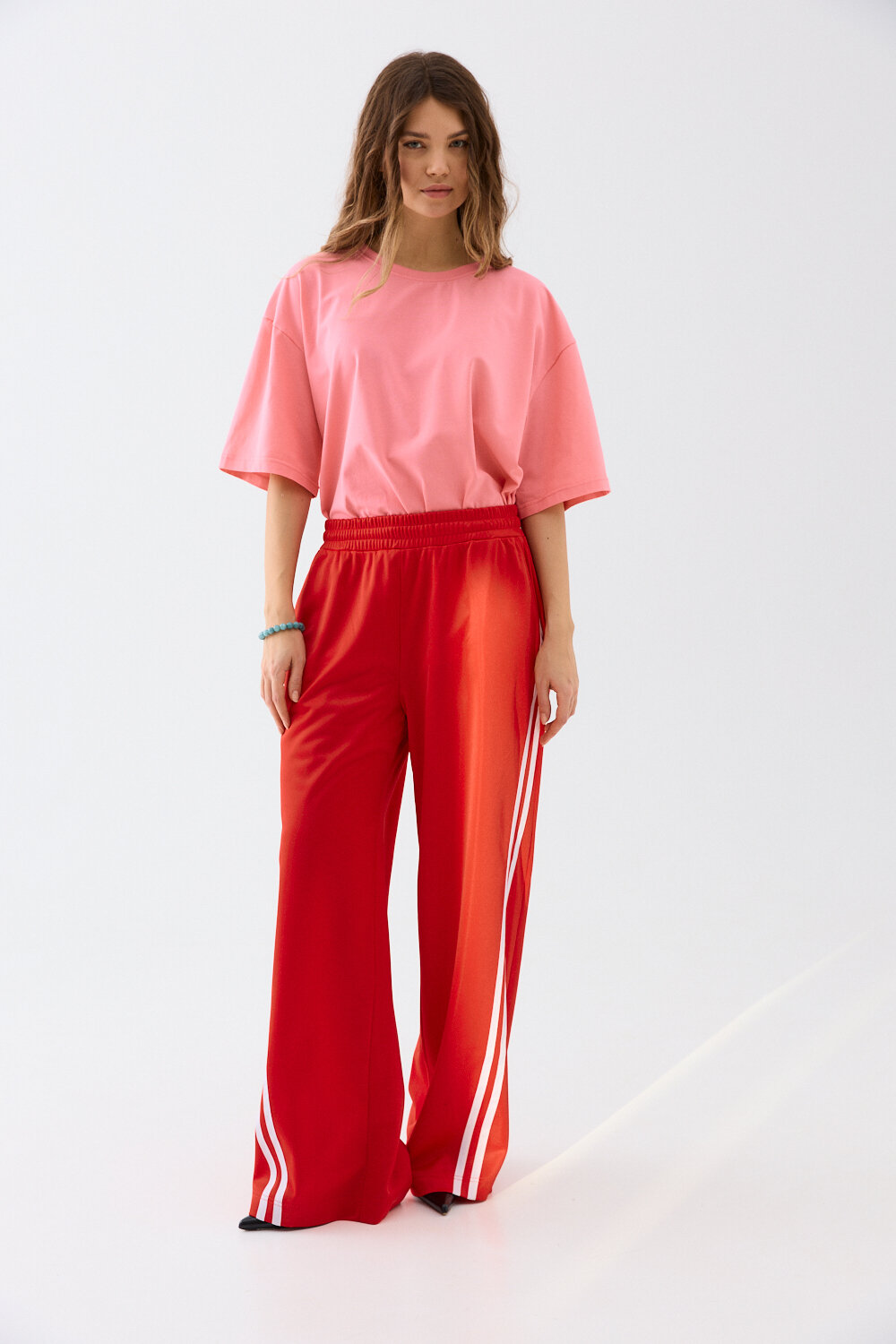 РМ Брюки с лампасами красный