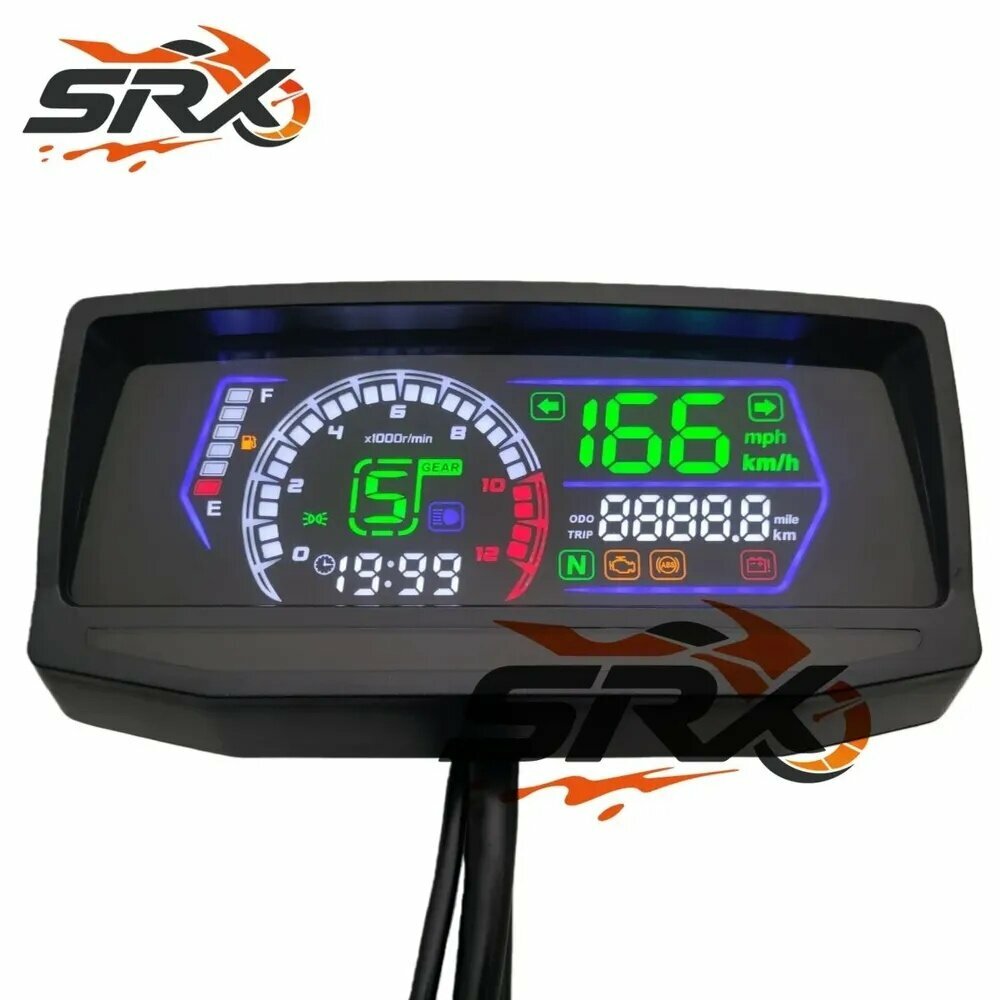 Цифровая приборная панель для Мотоцикл RC150-23A/RC200GY-C2A Tourist со светодиодным тахометром и спидометром
