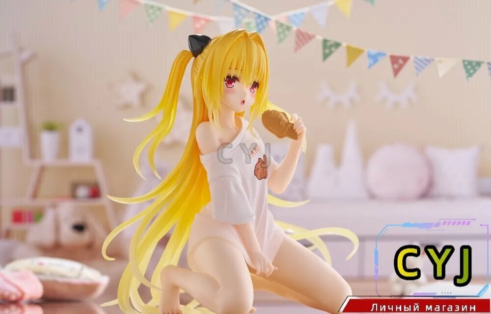 TAiTO Фигурки по видеоиграм и фильмам/To LOVEDARKNESS Desktop Cute Golden Darkness Room wear/CYJ